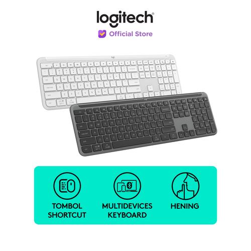 Promo Logitech Keyboard Signature Slim K950 Wireless, Desain Ramping ...