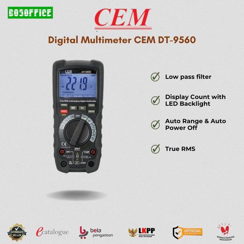 Jual Digital Multimeter CEM DT-9560 LED Accurate Measurement - DT-9560 PROMO - Jakarta Barat ...