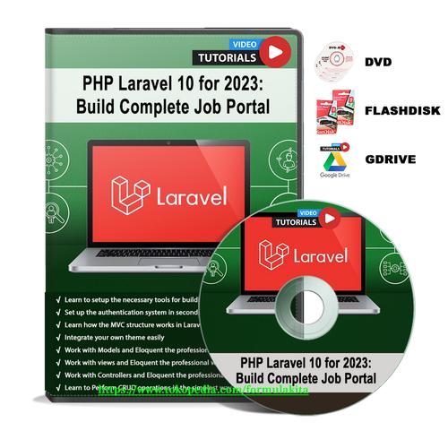 Jual VIDEO TUTORIAL PHP Laravel 10 for 2023 Build Complete Job Portal - LINK GDRIVE - Kab ...