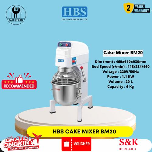 Jual Planetary Mixer 20 kg HBS BM20 Mesin Pengaduk Adonan Roti ...