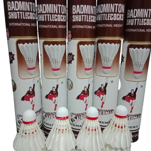 Promo shuttlecock - cock bulutangkis kok badminton SUPERMAN COKELAT ...