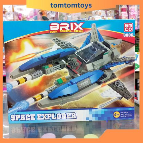 Jual Emco Brix SPACE EXPLORER Blocks Pesawat Astronot Susun Balok ...