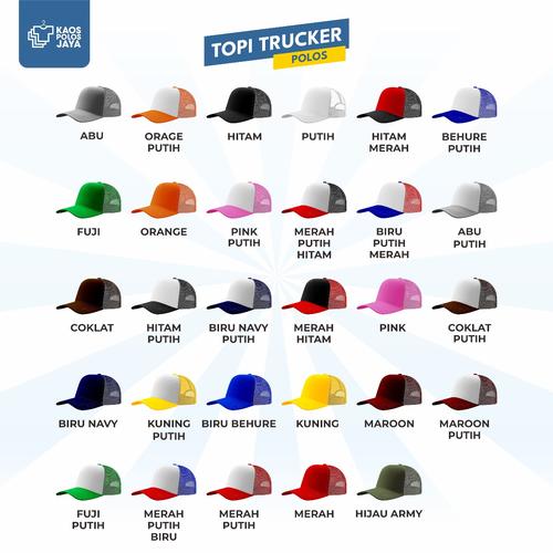 Jual TOPI TRUCKER / TOPI JARING POLOS / TOPI MURAH / Part 1 - Hitam ...