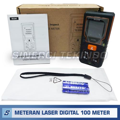 Jual Meteran Laser Digital Pengukur Jarak 100 Meter 100M 100 M 40 Meter ...
