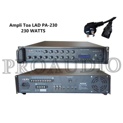 Jual Ampli TOA PA 230 LAD 6 Zona 230 Watt with USB/FM/Bluetooth - Kota ...