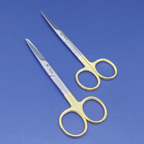 Jual Alat medis Standard Operating Scissor 14cm with Gold Handle - Spitz - Sharp/Sharp - Jakarta ...