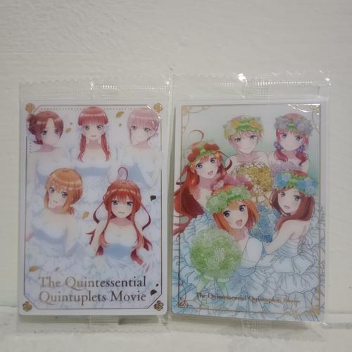 Jual Set Quintessential Quintuplets Card Wafer. Wedding dress theme ...