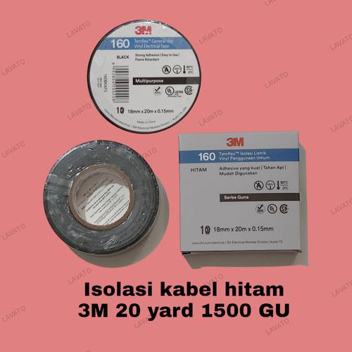 Jual Isolasi Kabel Hitam 3M 20 Yard 1500 GU - Kota Surabaya ...