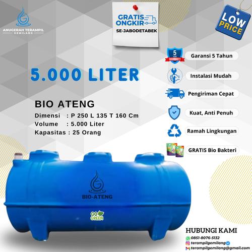 Jual Bio Septic Tank 5.000 Liter, Bio Ateng Tipe AG 5000 - 1500 liter ...