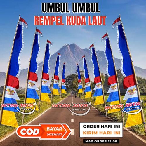 Jual UMBUL UMBUL KUDA LAUT MERAH PUTIH TERMURAH - WARNA BIRU - Kab ...