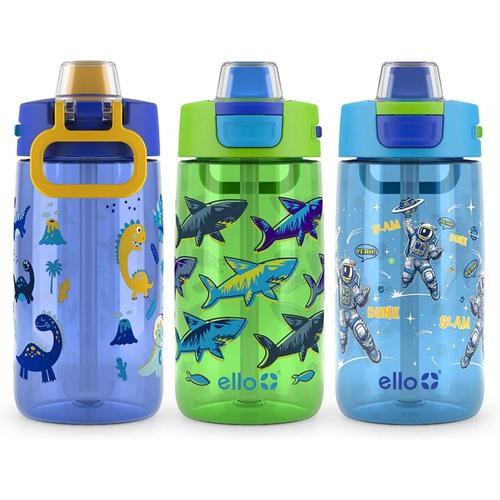 Jual ELLO Kids Colby 14-oz Tritan Plastic Water Bottle 3-Pack (Action ...