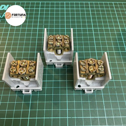 Jual Terminal Block Distribusi Kabel 4x16-35mm Din Rel 1 Masuk 3 Keluar ...
