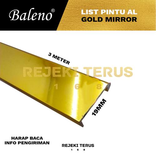 Jual List Pintu Aluminium GOLD MIRROR Lis Profil Edging Frame Lemari EA ...