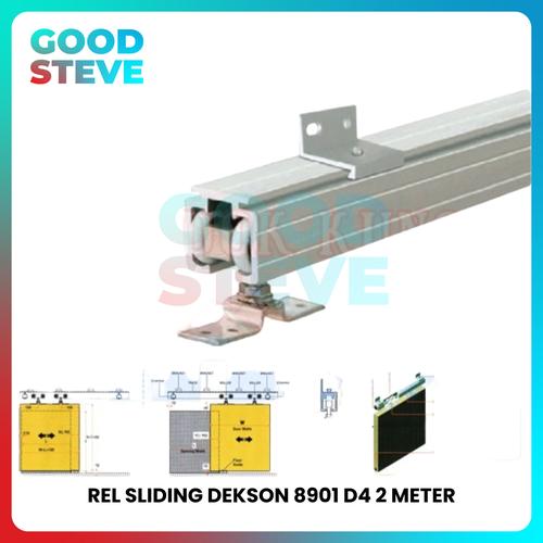 Jual Rel Sliding Dekson Pintu Aluminium Kayu Besi Dekkson 8901 D4 2 ...