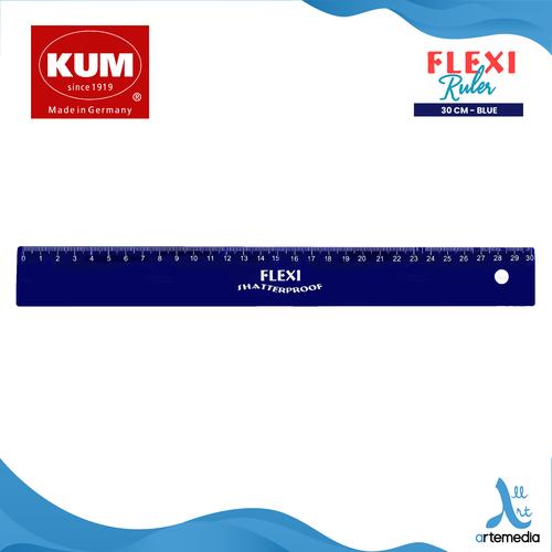 Jual KUM Flexi Ruler Penggaris Plastik Alat Gambar - 30cm BLUE - Kota ...