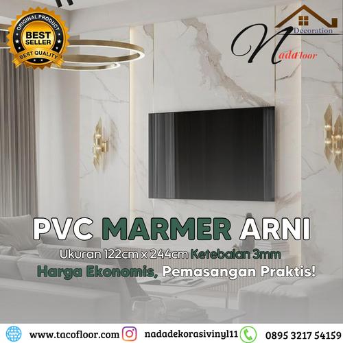 Jual pvc marmer dinding wallpanel dekorasi tebal 3 mm uk. 1,22 m x 2,44 ...