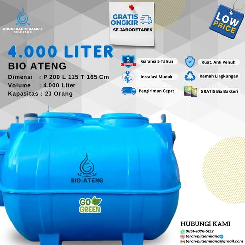 Jual Bio Septic Tank 4.000 Liter, Bio Ateng Tipe AG 4000 - 2000 liter ...