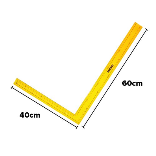 Jual Kenmaster Steel Ruler L Square 40 x 60cm | Penggaris Siku Besi ...