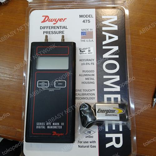 Jual Dwyer 475-000-FM Mark III Handhelld Digital Manometer Original ...