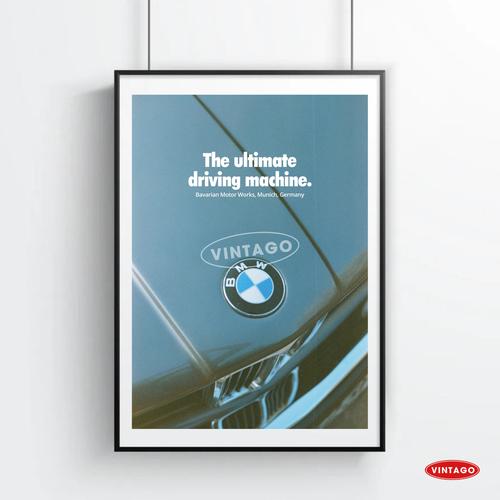 Jual Poster Dinding A4 BMW Iklan Mobil Lawas Retro Vintage Flyer Wall ...