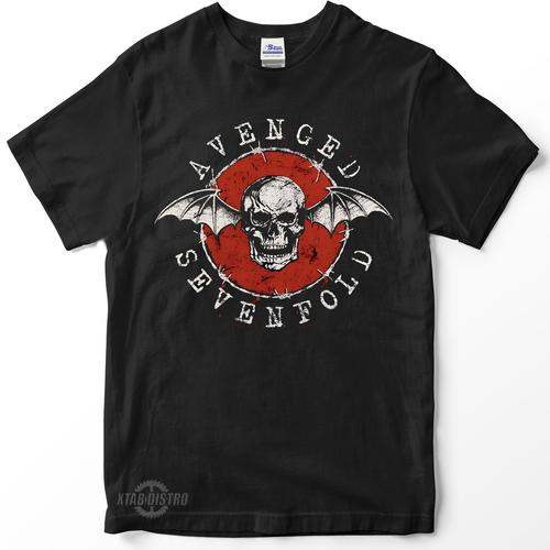 Jual Kaos band AVENGED SEVENFOLD Red bat kaos metal a7x av7x - M - Kota ...