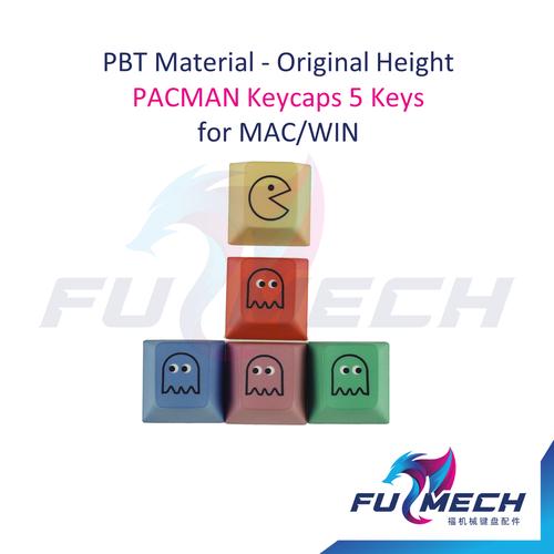 Promo PACMAN KEYCAPS 5 KEYS | ORIGINAL HEIGHT | DIY MECHANICAL KEYBOARD ...