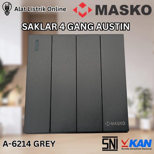 Jual MASKO IB SAKLAR 4 GANG GREY A-6214 (A-6214) AUSTIN SNI ORI - Kab ...