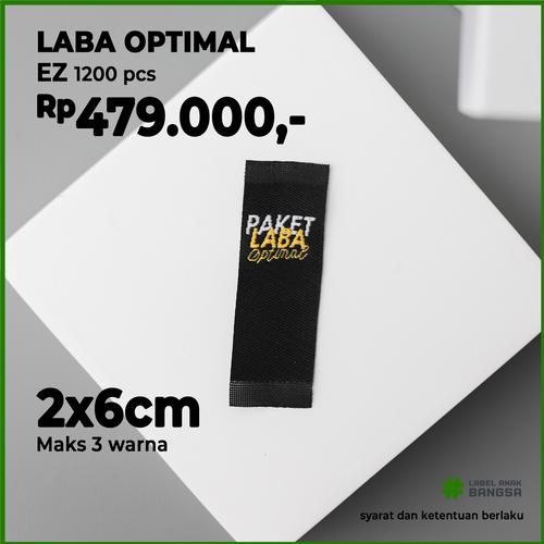 Jual Label Baju Rajut / Woven - Paket Laba Optimal 2x6cm EZ 1200pcs ...