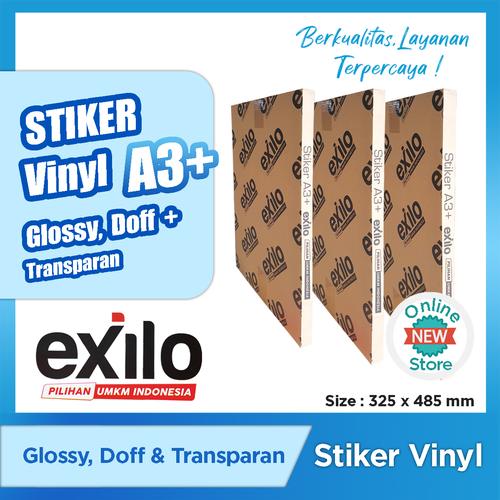 Jual Exilo Sticker Vinyl Digital Print A3+ Stiker Laser ( BAHAN / POLOS ...