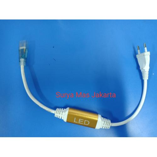 Jual Socket Colokan Jack Lampu Selang Led 2835 SMD 220V 100 Meter ...