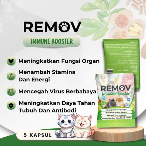 Jual Remov Vitamin IMMUNE BOOSTER Sachet Vitamin Kucing Peningkatan ...