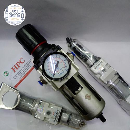 Jual AW Filter Regulator Manual Otomatis Air Angin Pneumatic HPC ...