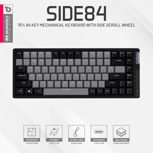 Promo dbE SIDE84 Mechanical Keyboard 84 Keys South Facing 5 Pin Cicil 0 ...