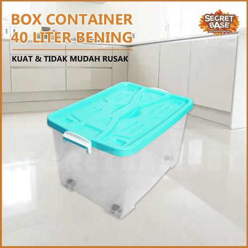Promo BOX CONTAINER 40 LITER + RODA - Kontainer Box Plastik / Container ...