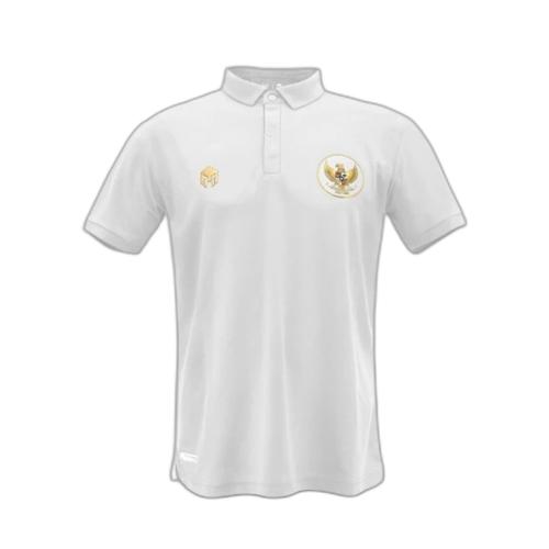 Jual Timnas Indonesia Polo Shirt Garuda Original Authentic Mills White ...