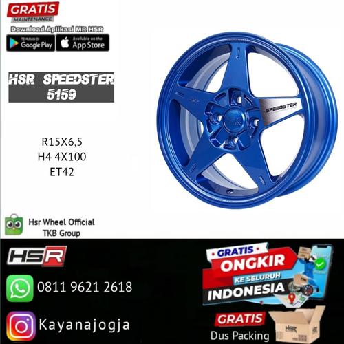 Jual Velg Brio R15 Terbaru Velg Mobil HSR Speedster Ring 15 Jazz Vios City - Kab. Sleman - HSR ...
