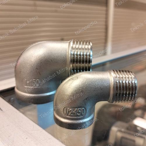 Jual STREET ELBOW STAINLESS SS304 DRAT 1/2" INCH / FITTING SAMBUNGAN SS304 - Jakarta Barat ...