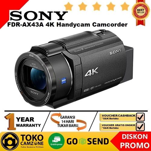 Jual Sony FDR-AX43A AX43 A UHD 4K Handycam Camcorder - Standard Box ...