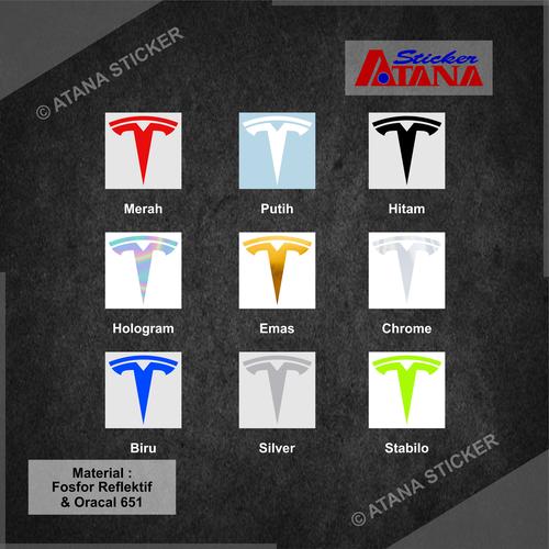 Jual Stiker Cutting Tesla Logo Emblem Electro Mobil Listrik Elon Musk ...