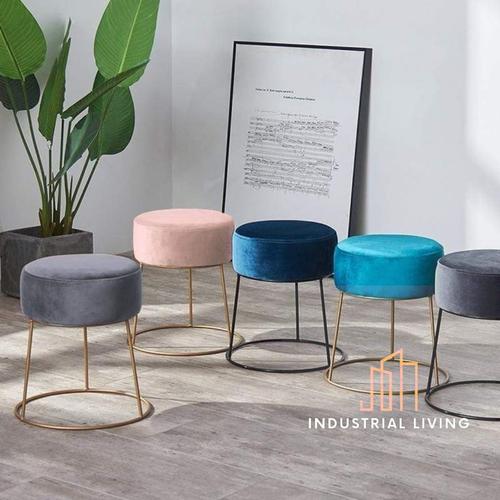 Jual kursi stool bulat, kursi stool puff, stool sofa bench minimalis ...