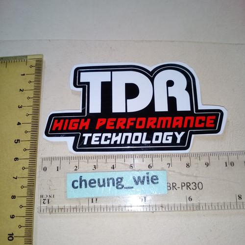 Jual stiker TDR High Performance Technology original Hitam 1bh - Kab ...