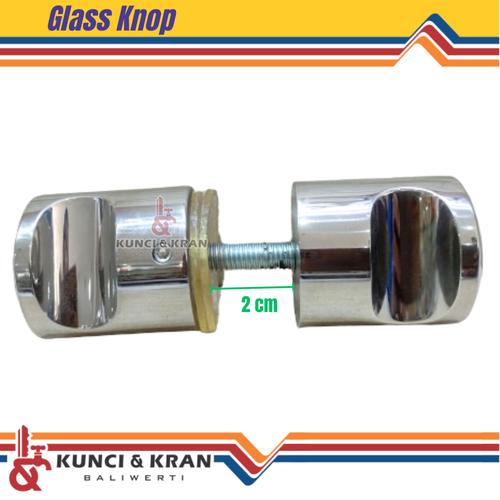 Jual Handle pintu kaca shower Mach GK 02 1,5" PSS Glass Knop Kilap ...