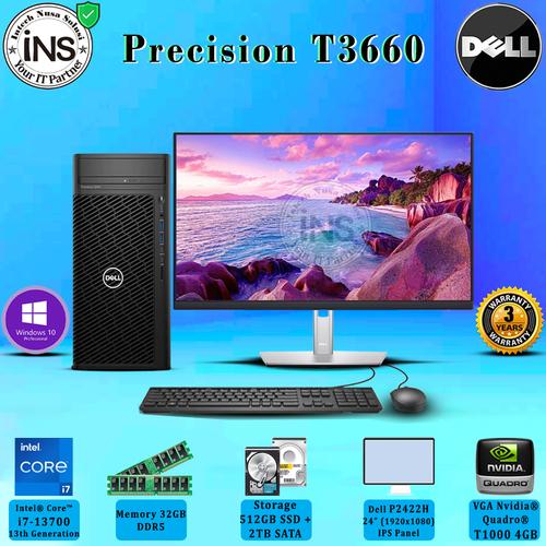 Jual PC DELL Precision T3660 MT i7-13700 32GB 512GB SSD+2TB T1000 ...