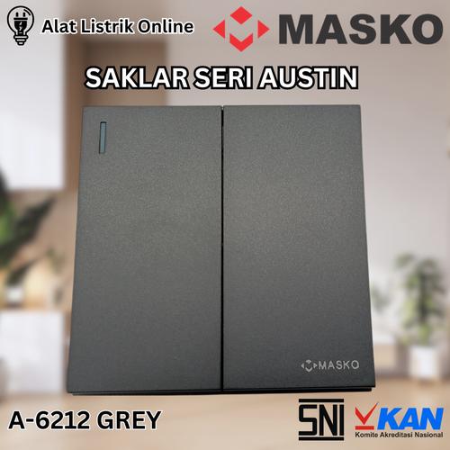 Jual MASKO IB SAKLAR SERI GREY A-6212 (A-6212) AUSTIN DOUBLE 2 GANG SNI ...