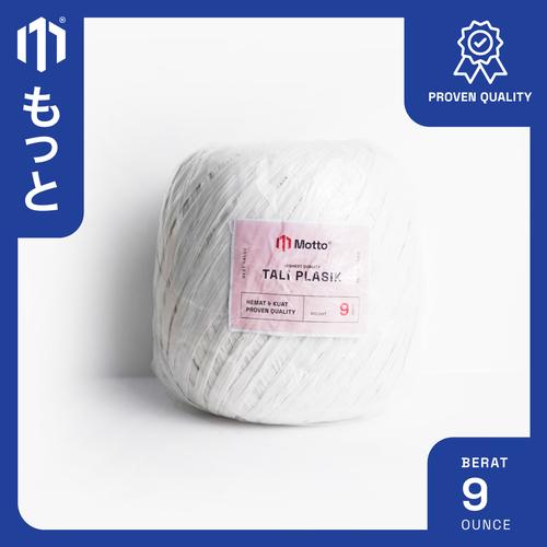 Jual Tali Rafia 9 Ons / 900 Gram Warna Putih - Tali Plastik Motto ...