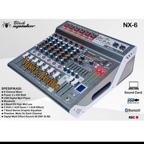 Jual Power Mixer Black Spider NX6 Blackspider NX 6 Original 6 Channel ...
