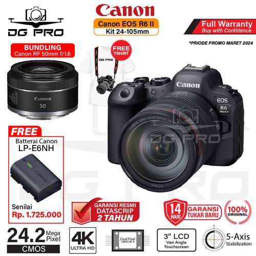 Jual Canon EOS R6 Mark II kit 24-105mm f4-7.1 IS STM Mirrorless Camera ...