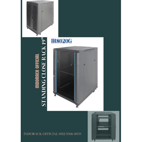 Jual IR8020G INDORACK Rak Server Standing Close Rack- 20U depth 800mm ...