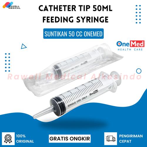 Jual Feeding Syringe 50cc Catheter Tip Onemed / Suntikan 50 ml - Kab ...