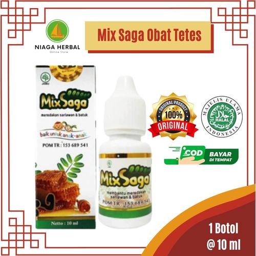 Jual SAGA Tetes Mix Saga Obat Herbal Sariawan dan Batuk Dewasa dan Anak ...